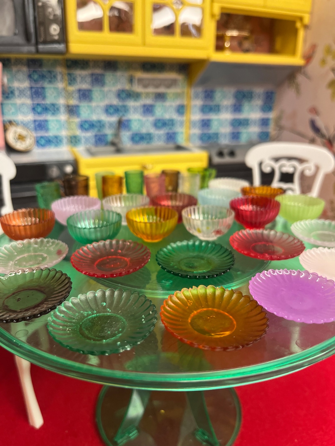 Custom 1:6 Dishes Set | Custom Dollhouse Dishes for Barbie - Etsy