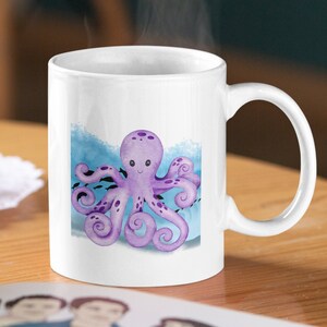 Octopus Mug, Aquarium Mug, Cute Octopus Mug, Octopus Gift, Gift for ...