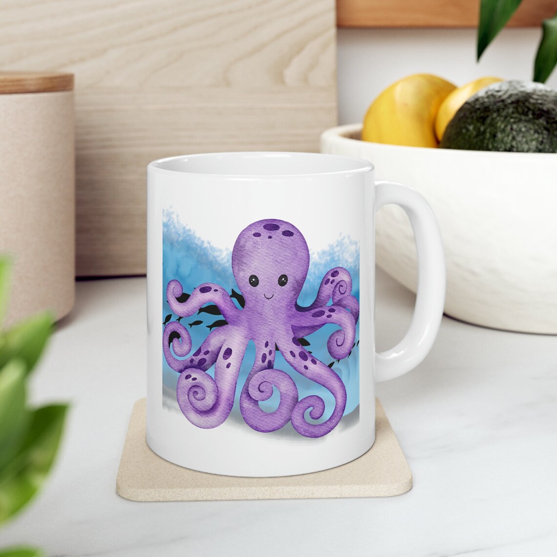 Octopus Mug, Aquarium Mug, Cute Octopus Mug, Octopus Gift, Gift for ...