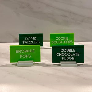 Acrylic Buffet Food Label Signs | Wedding Buffet | Buffet Signage ...