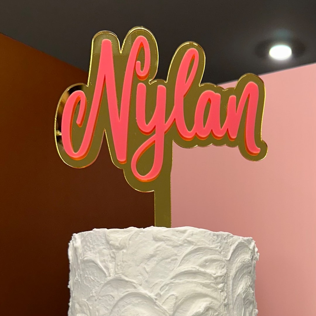 Cake Toppers Acrylic Personalized Cake Toopers - Etsy