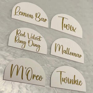 Acrylic Buffet Food Label Signs | Wedding Buffet | Buffet Signage ...