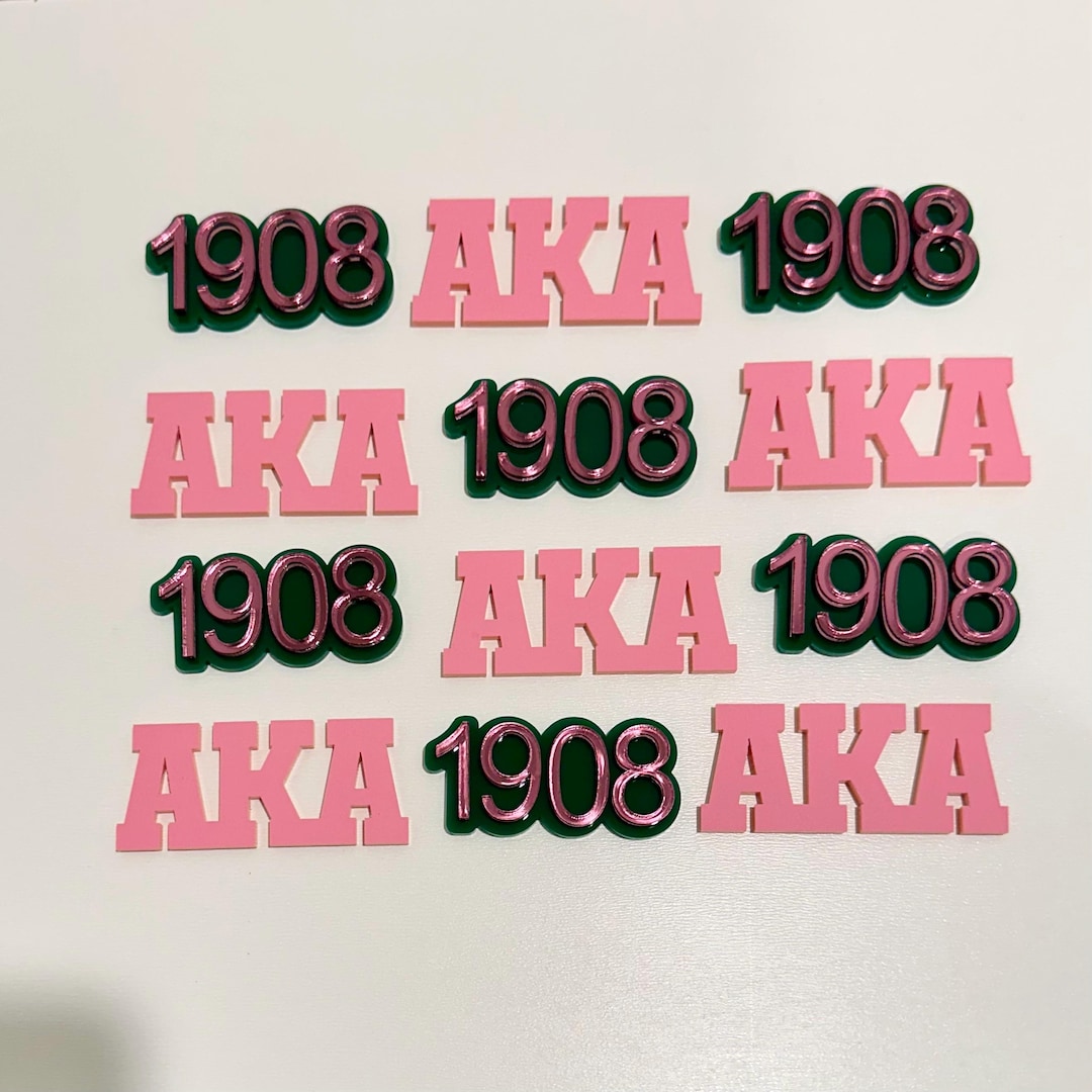 Greek Cupcake Toppers | D9 Cake Charm | Sgrho | AKA | Zeta | Delta ...