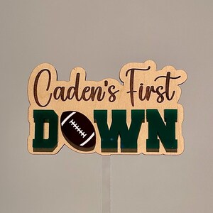 First Down Cake Topper - Etsy