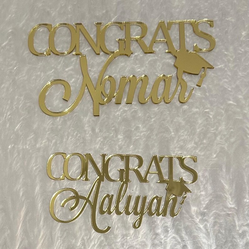 2026 Graduation Cake Charm or Topper | Personalized Graduation Cake ...