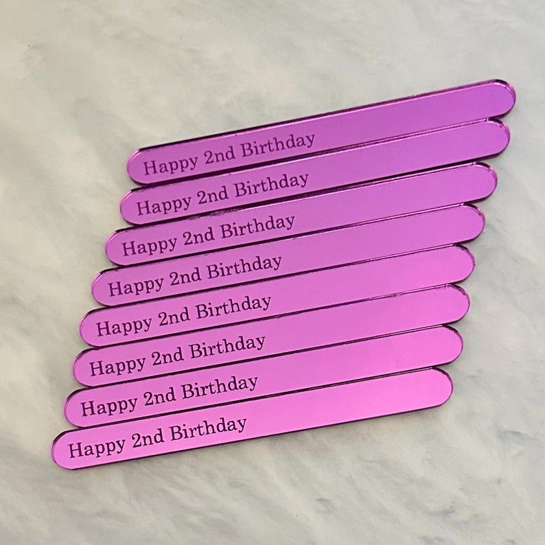 Custom Engraved Treat Sticks | Personalized Cake Pop Sticks | Wedding ...