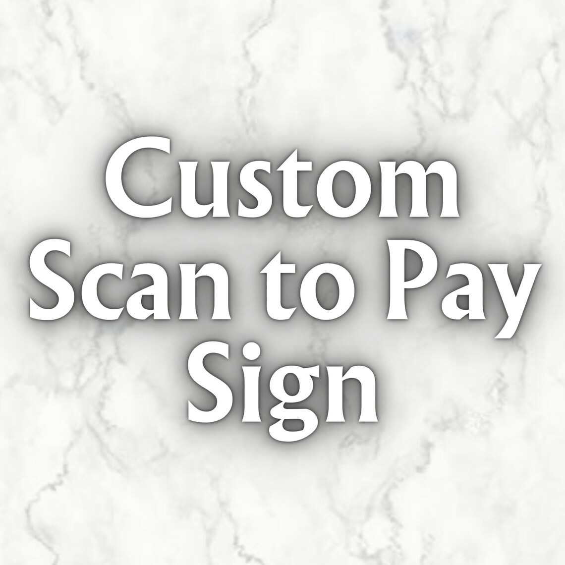 Custom Design Scan to Pay Sign - Etsy