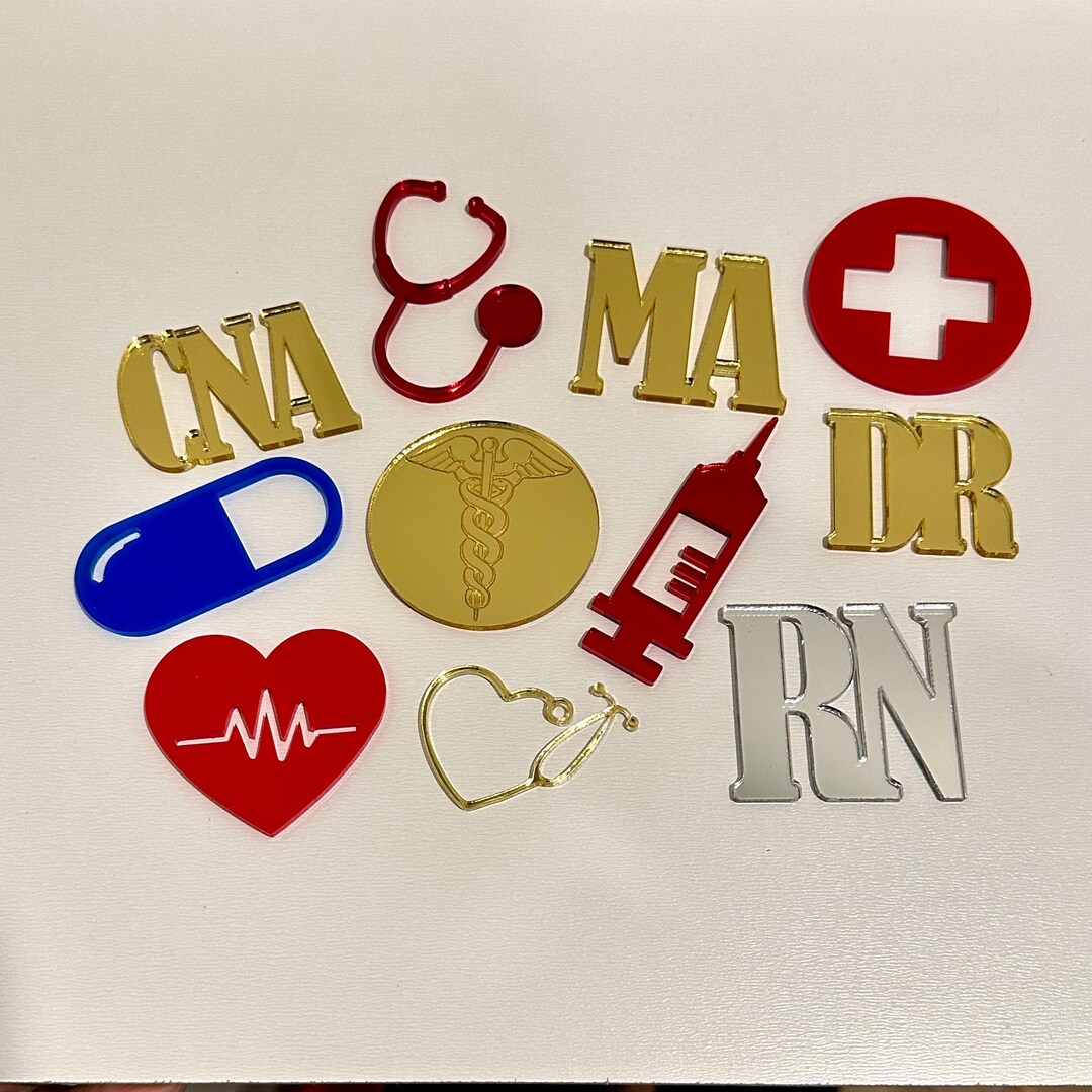 Medical Health Cupcake Toppers | RN LPN MA Dr Cakes | Nurse Doctor Cake ...