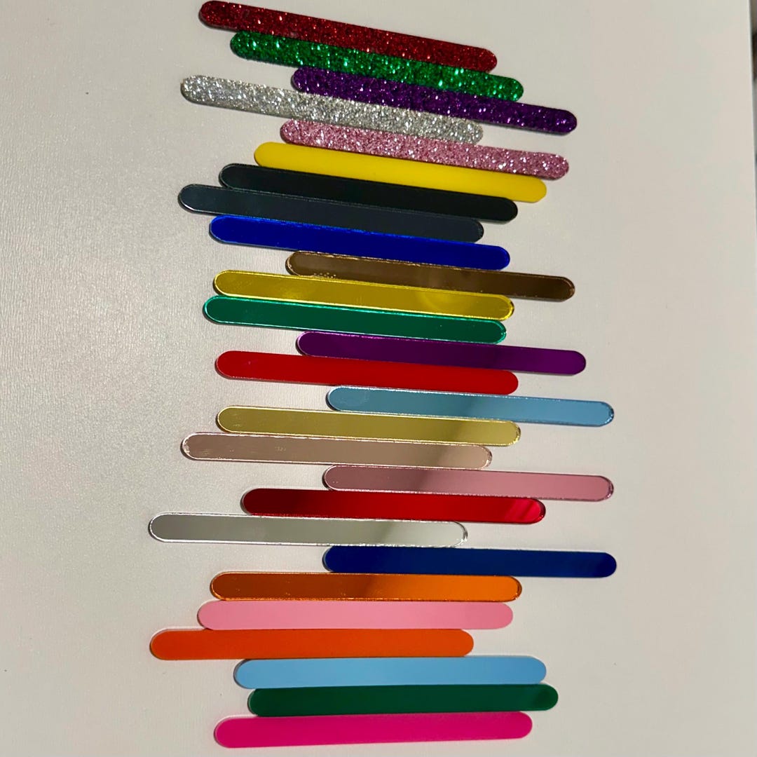 Acrylic Popsicle Sticks | Popsicle Treat Sticks | Candy Apple Sticks ...