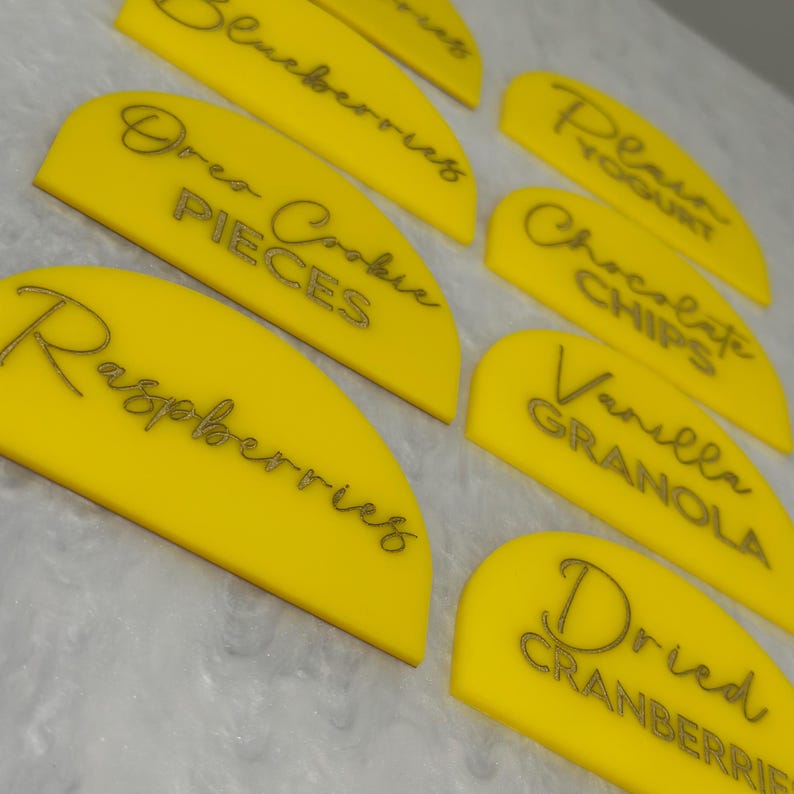 Acrylic Buffet Food Label Signs | Wedding Buffet | Buffet Signage ...