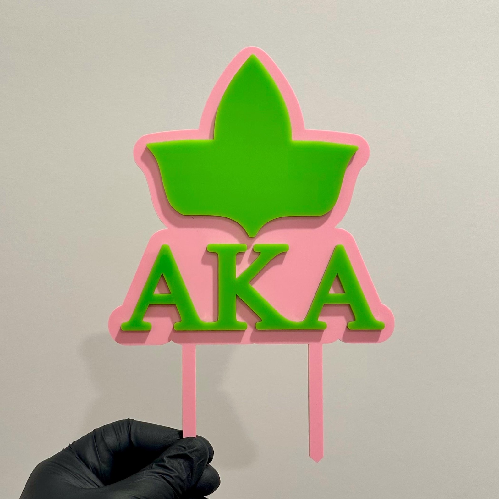 Alpha Kappa Alpha Inspired Cake Topper | D9 Cake Toppers | D9 Cake ...
