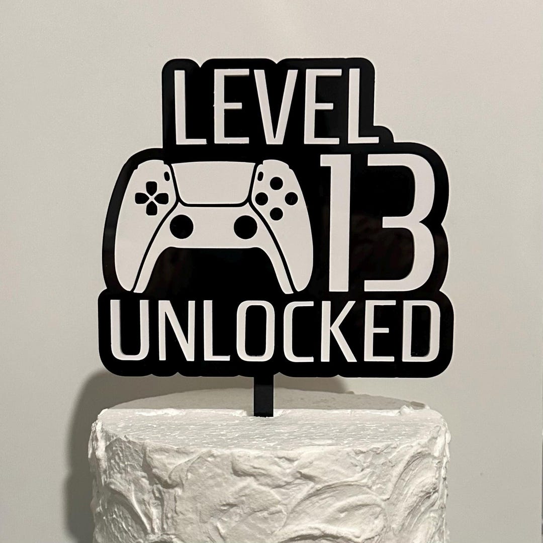 Playstation Inspired Cake Topper | Playstation Cupcake Toppers | PS4 ...