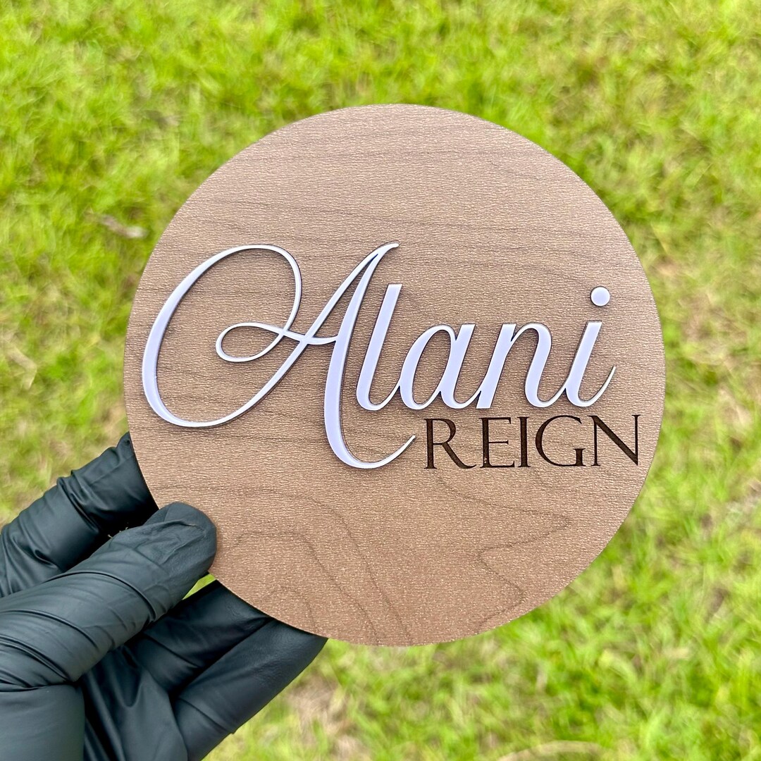 Baby Name Announcement Sign | Newborn Baby Sign | Baby Footprint ...