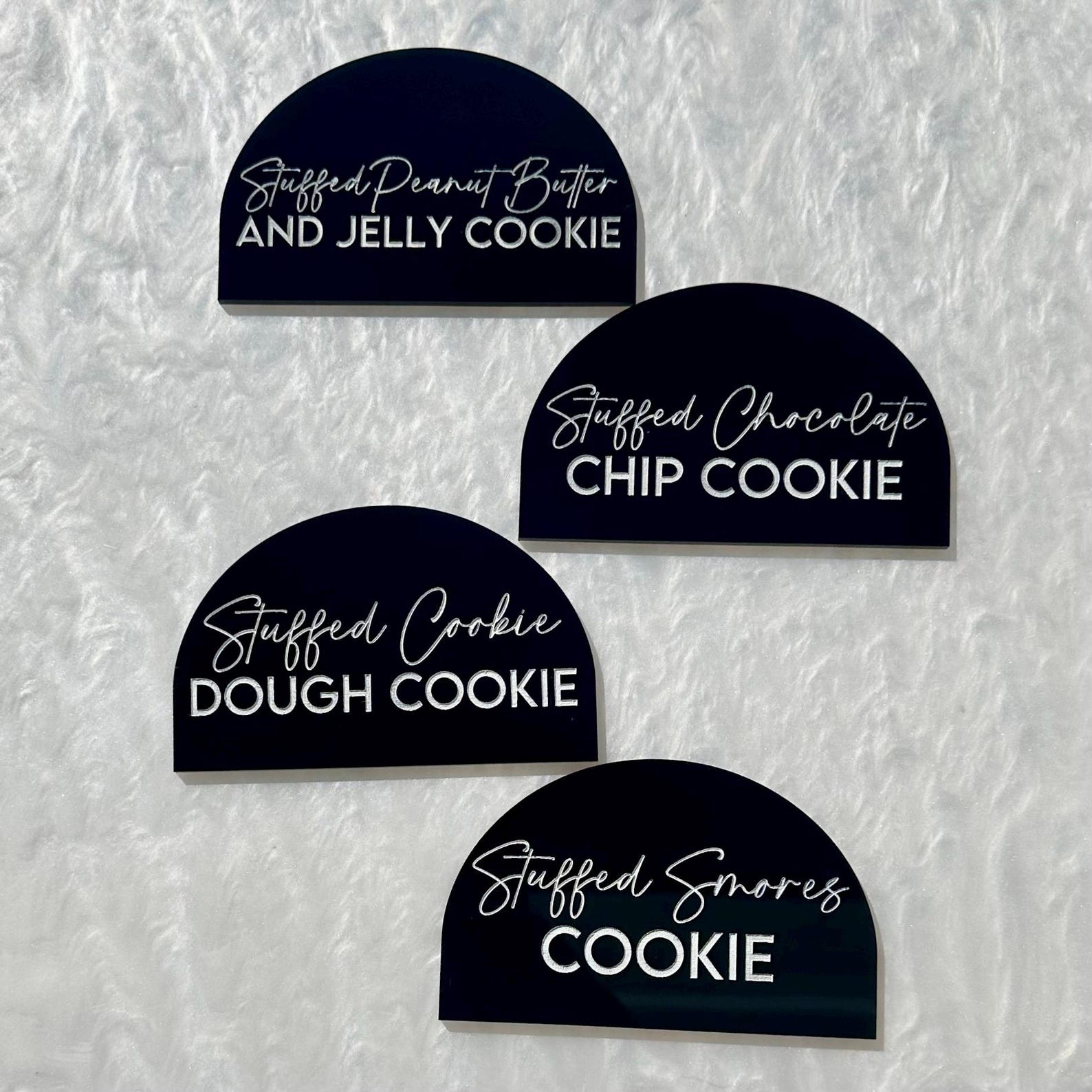 Acrylic Buffet Food Label Signs | Wedding Buffet | Buffet Signage ...