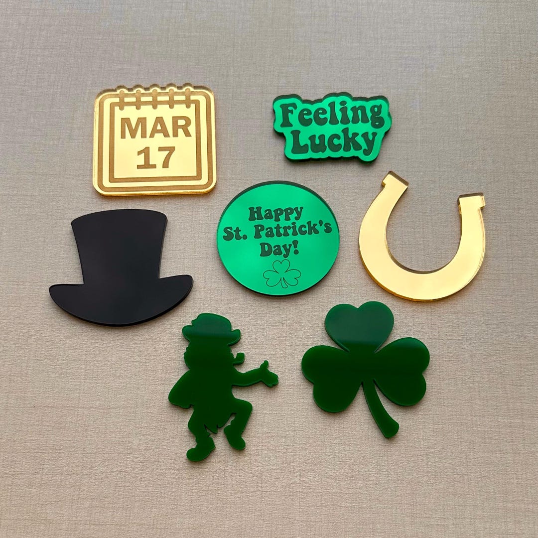 St. Patrick's Day Cupcake Toppers | St Patty's Treat Toppers | Candy ...