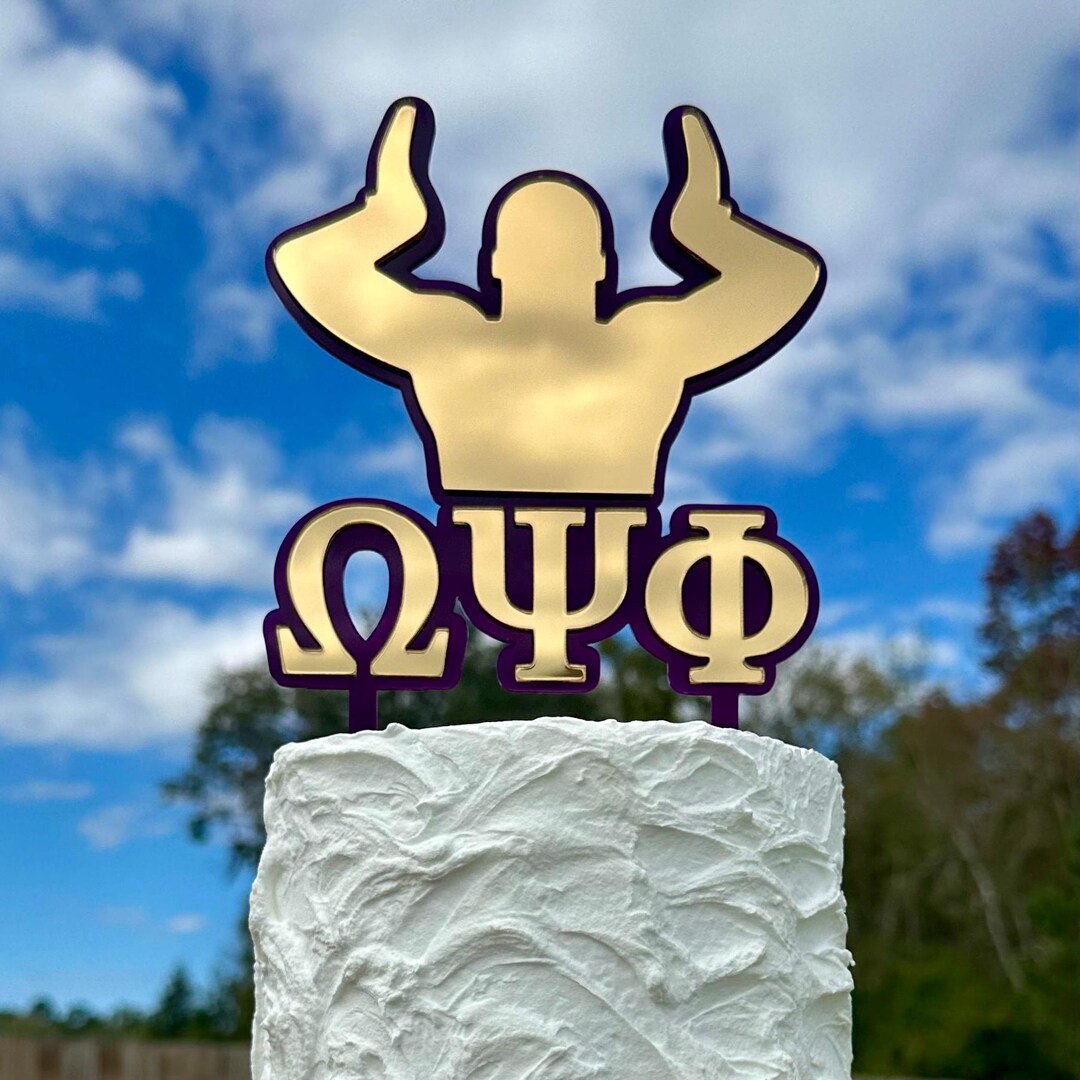 Omega Psi Phi Inspired Cake Topper | D9 Cake Toppers | D9 Cake Charm ...