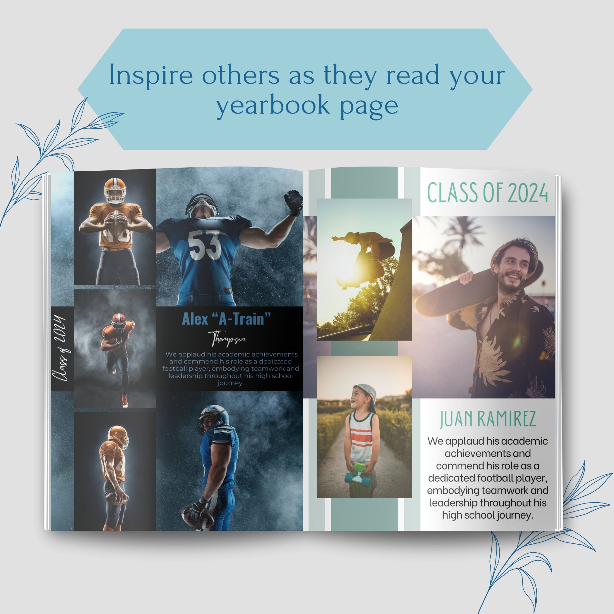 Editable Senior Yearbook Ad Template Customizable Quarter Half Full ...
