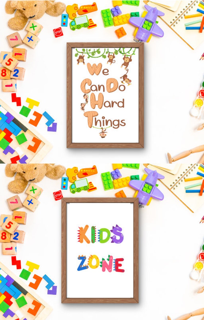 Kids Educational Poster, 50 Printables Poster for Classroom, Playroom ...