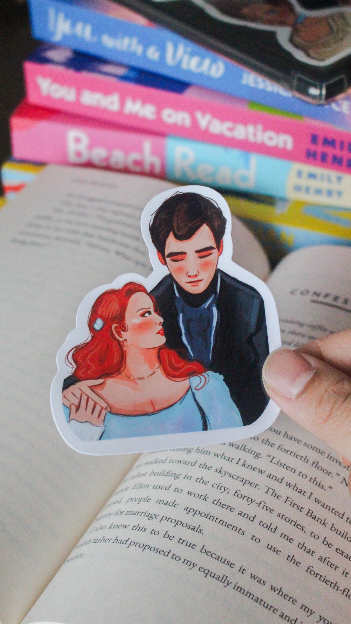Bridgerton Penelope and Colin Fan Art Glossy Stickers, Bridgerton ...
