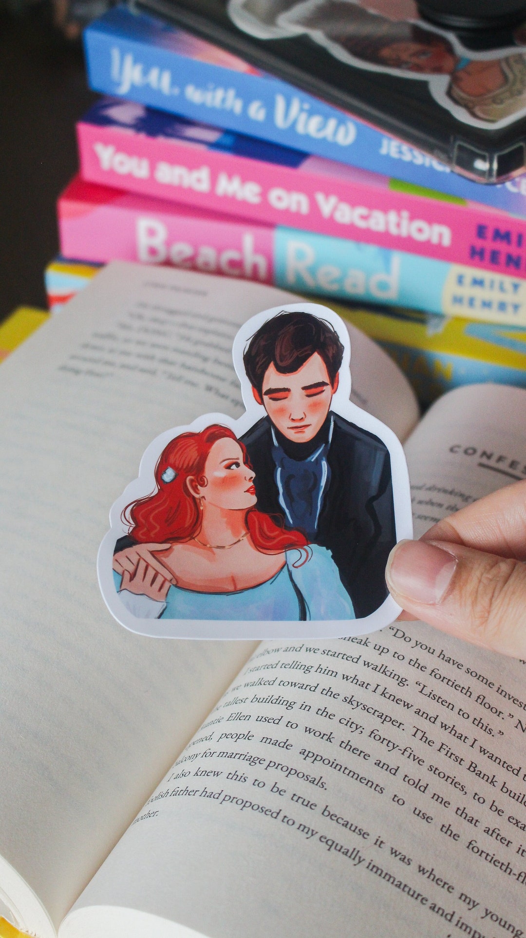 Bridgerton Penelope and Colin Fan Art Glossy Stickers, Bridgerton ...