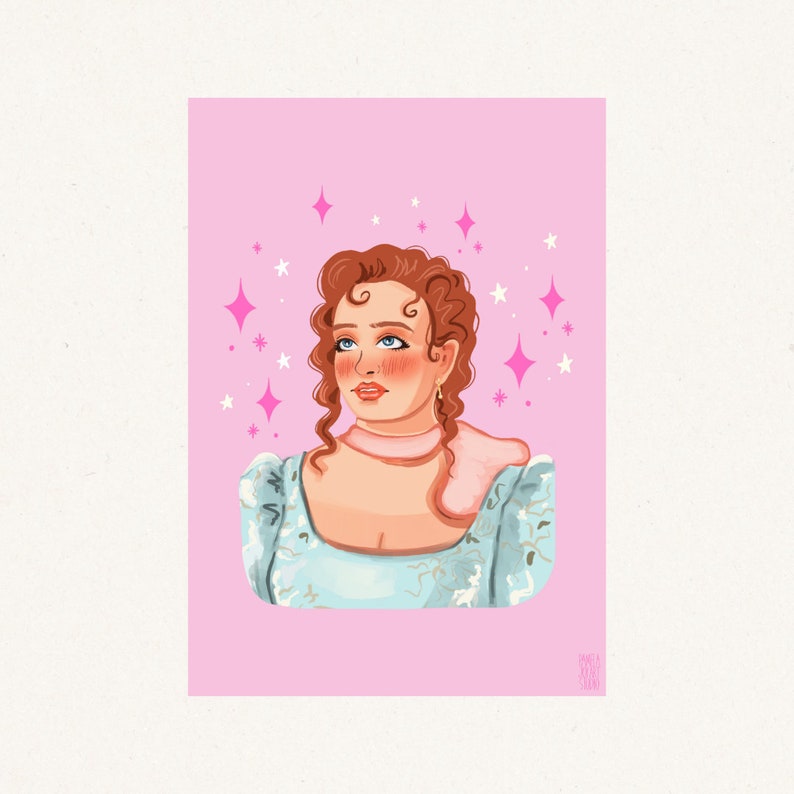 Bridgerton Penelope Featherington Original Art Print - Digital Download ...