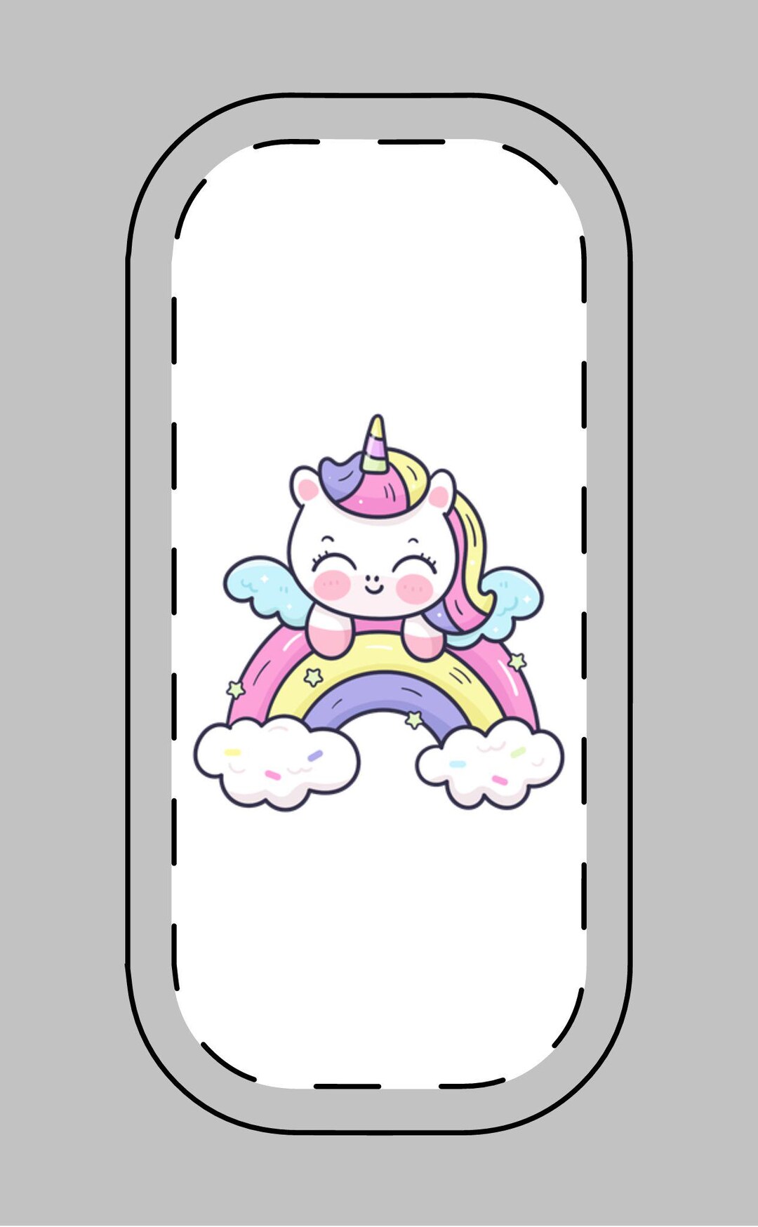 Cute Unicorn Clickit Phone Stand, Rainbow Phone Holder, Kids Gift, Desk ...