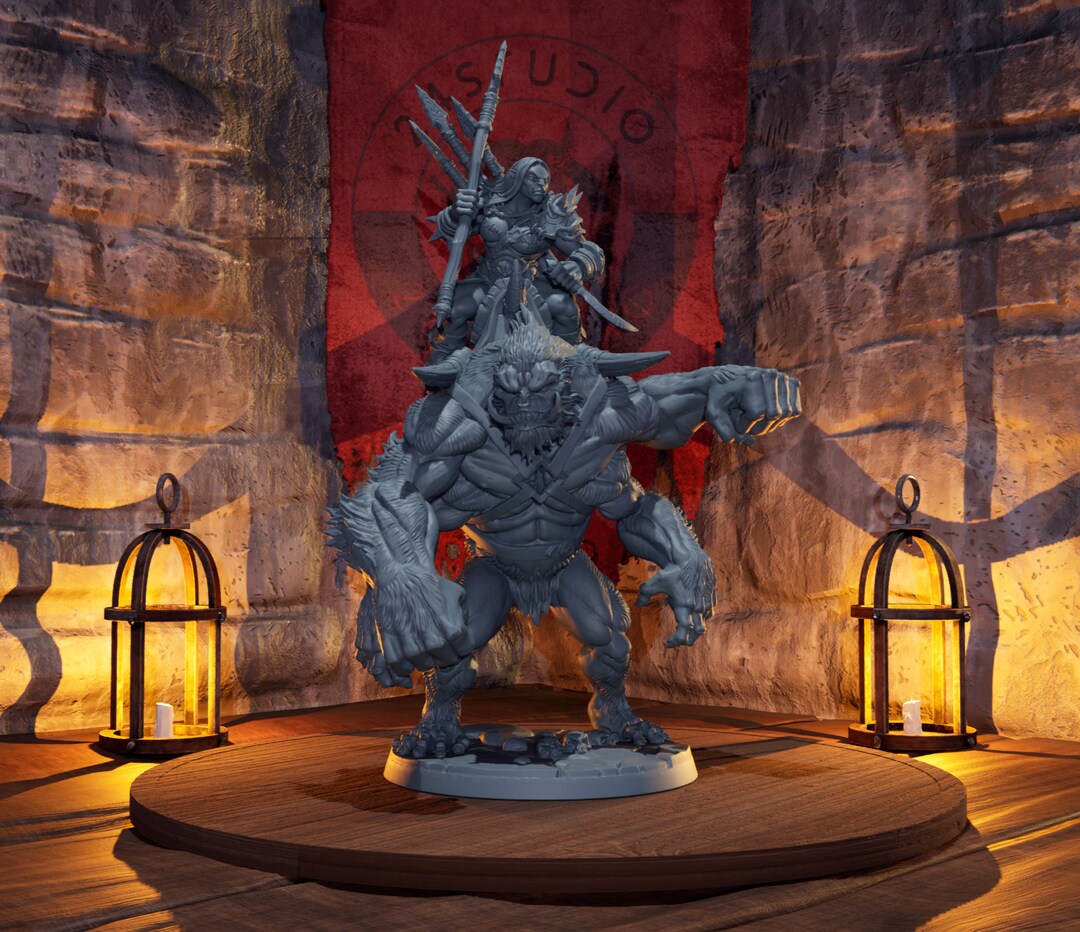 Orc Rider Dungeons and Dragons Battle Field Army Orcs Miniatures ...