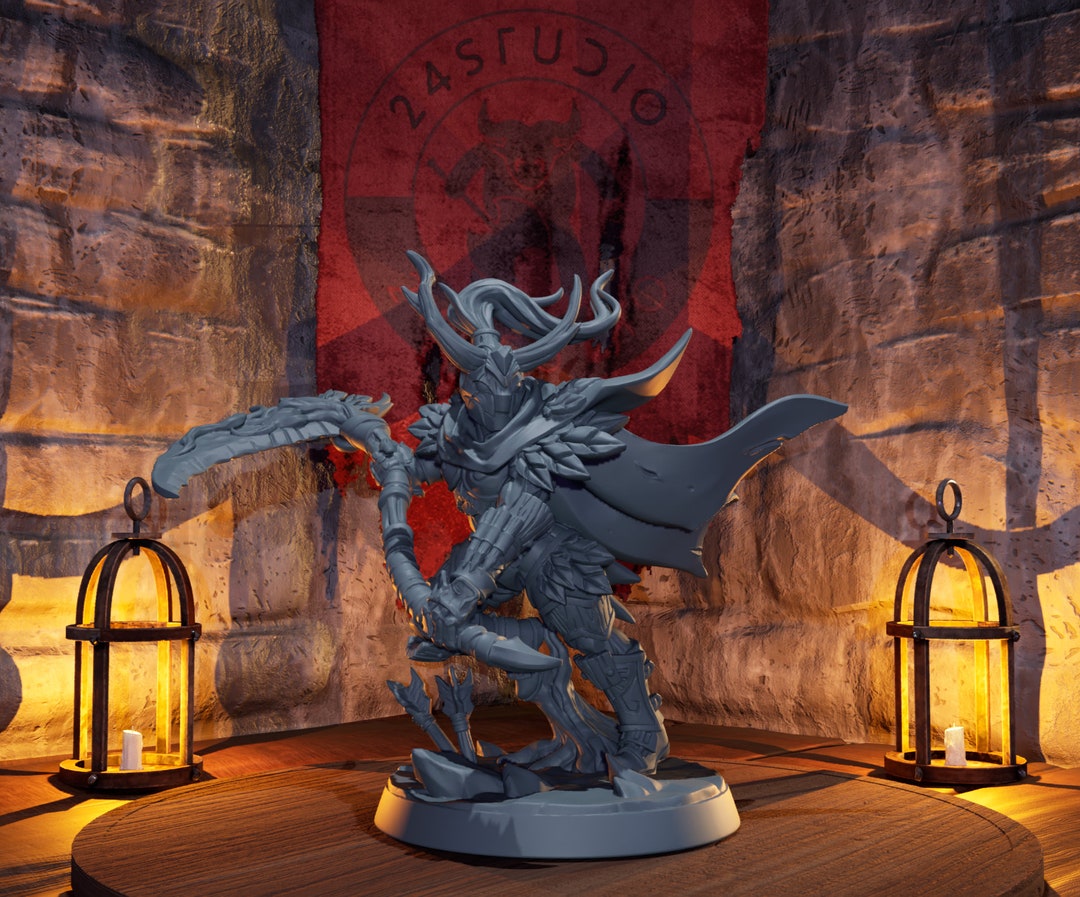 Death Golem With Giant Scythe Miniature for Dungeons and Dragons RPG ...