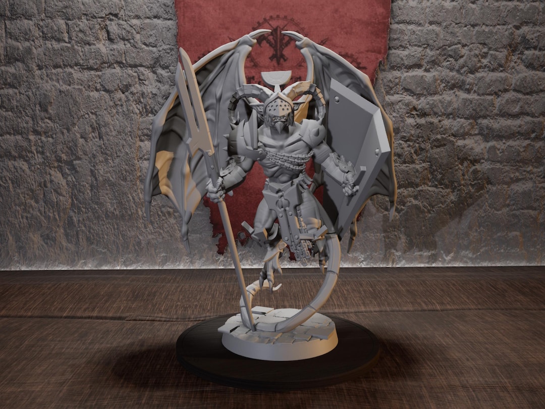 Infernal Guardian Demon Miniature Dungeons and Dragons RPG Heroquest ...