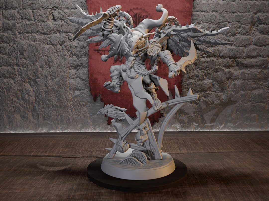 Fire Dragon Humanoid Flying RPG Miniatures Dungeons and Dragons ...