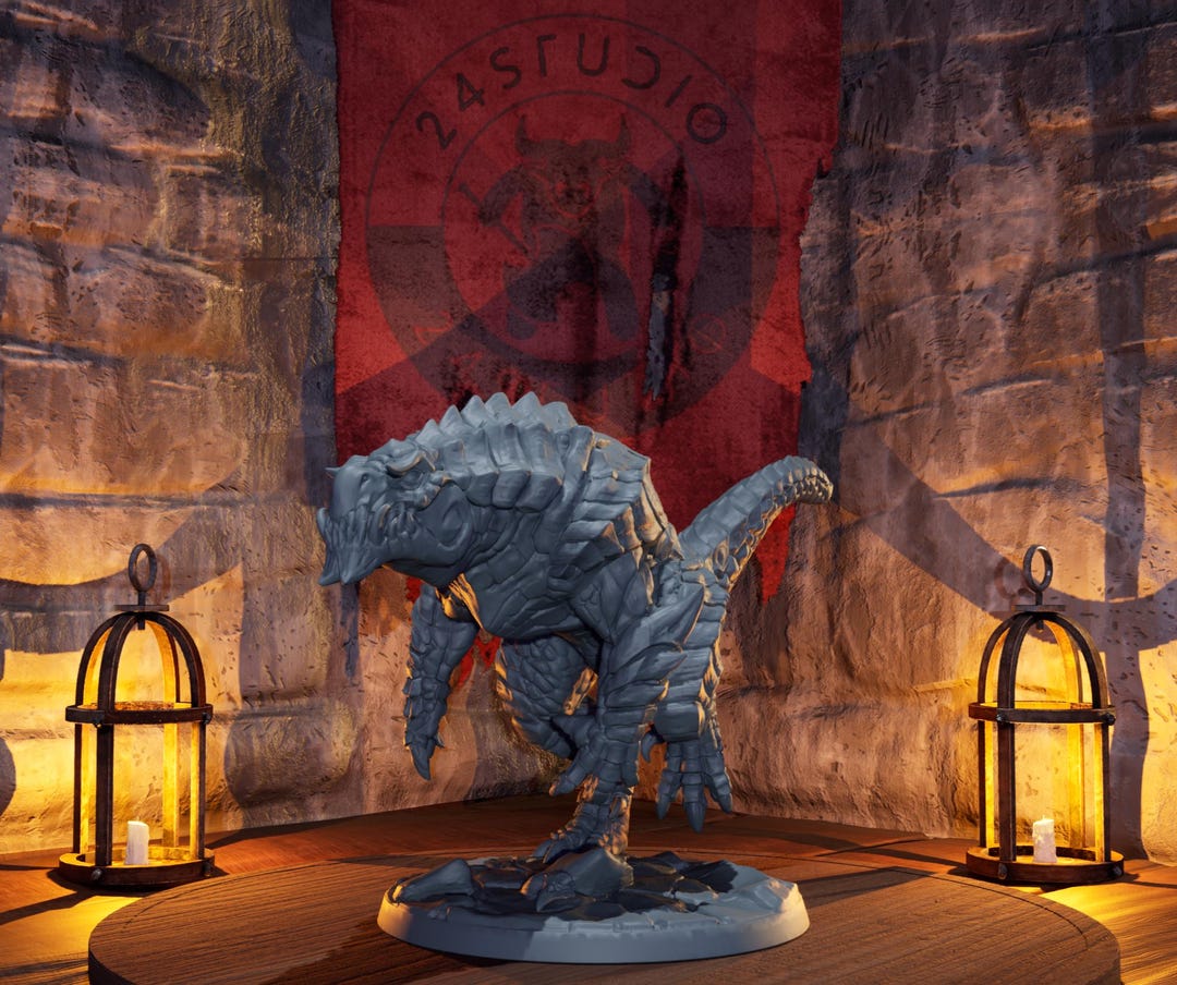 Transformed Lizard Miniatures Fantasy Dungeons and Dragons Figures ...