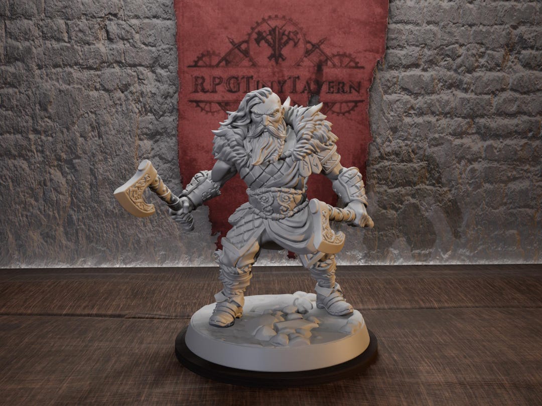 Nordic Viking Warrior RPG Miniatures Dungeons and Dragons Pathfinder ...