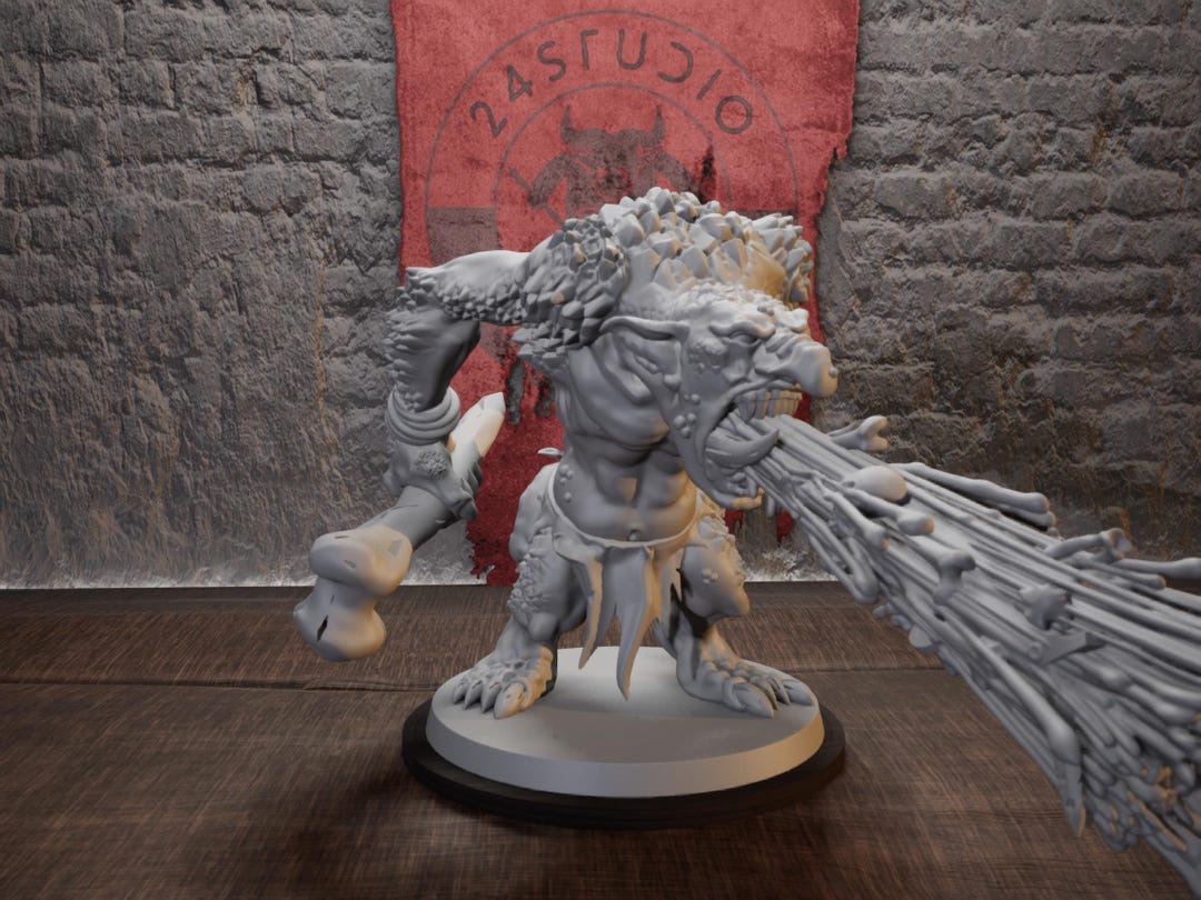 Infected Dungeon Troll Minigame Dungeons and Dragons Miniatures RPG ...
