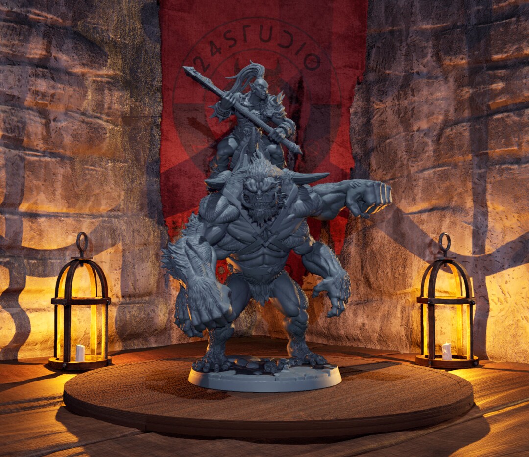 Golem Wizard Miniature Fantasy Board Game Dungeons and Dragons Figures ...