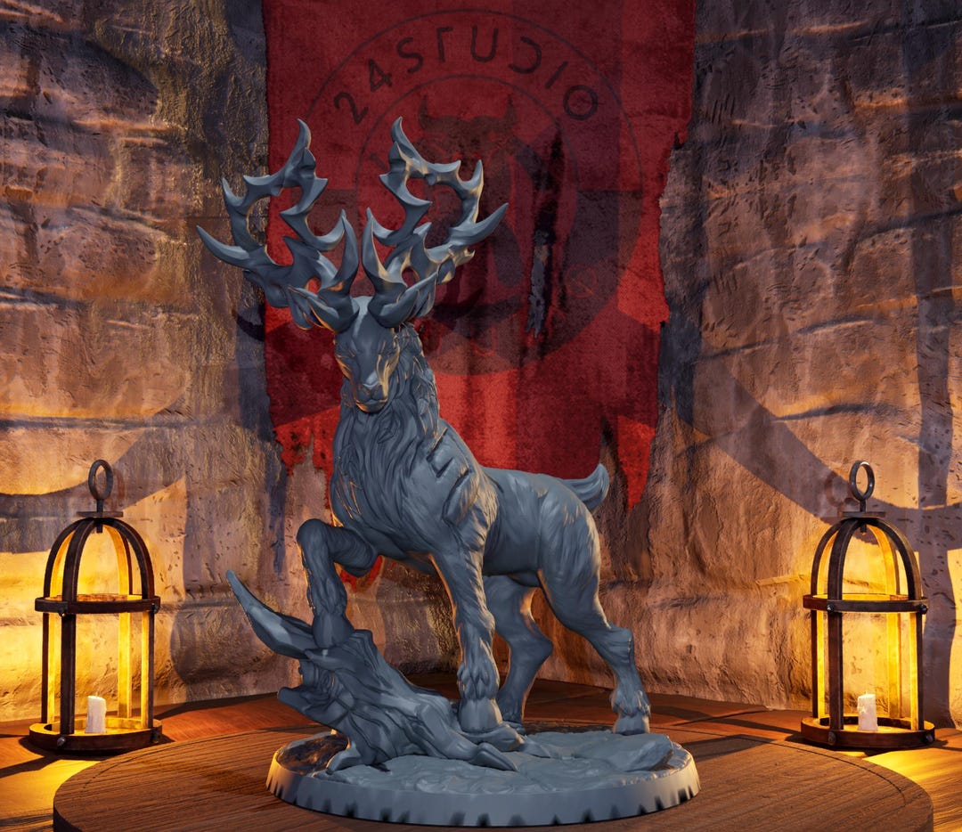Giant Reindeer Forest Dungeons and Dragons Figures Tabletop RPG ...