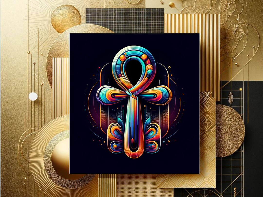 Ankh Poster Printable, Digital Life Symbol Art, Instant Download, Ai ...