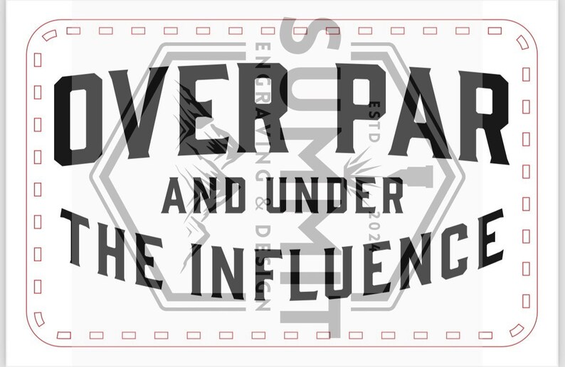 Over Par and Under the Influence Golfing SVG and PNG Bundle With and ...