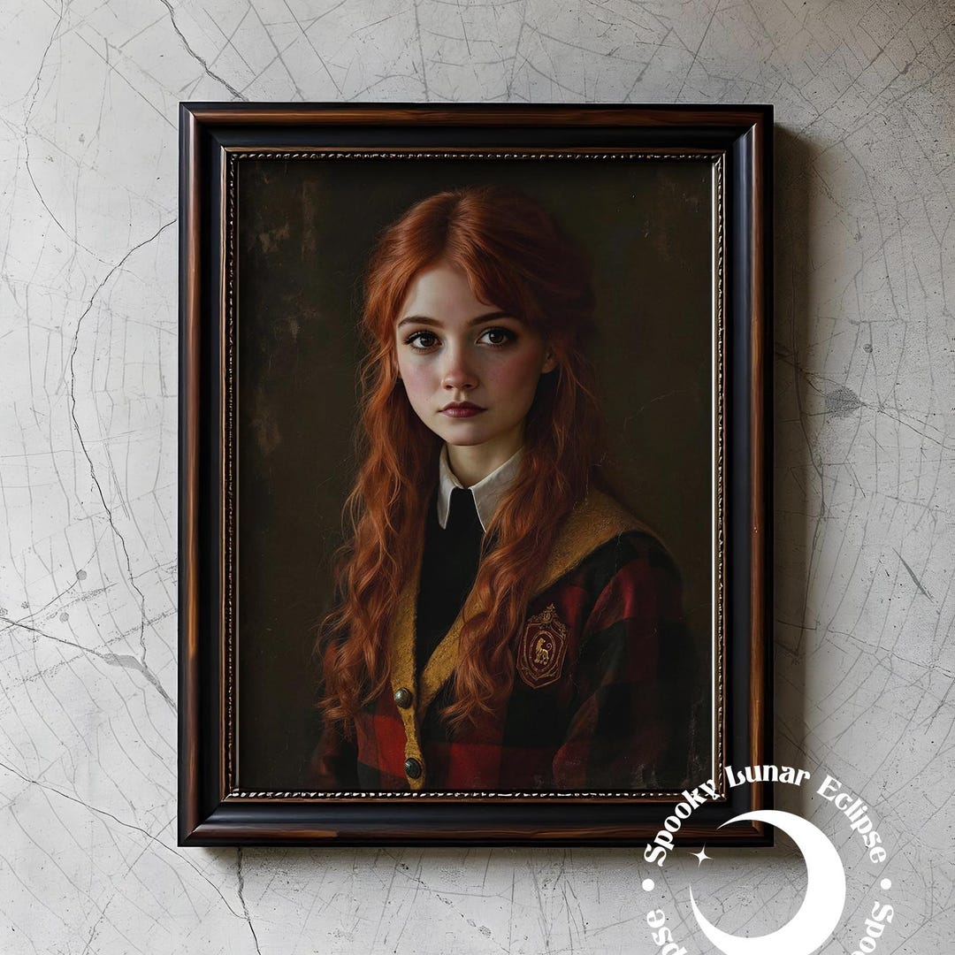 Ginny Witch From Magic School Print Art Griffin House Potter Poster ...