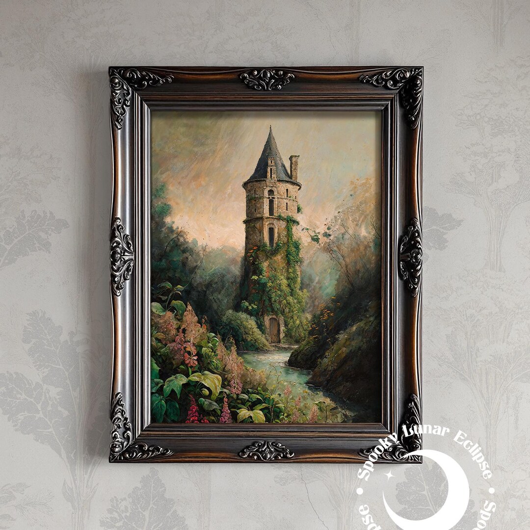 Enchanted Tower Printable, Medieval Tower, Fantasy Tower, Elven Tower ...