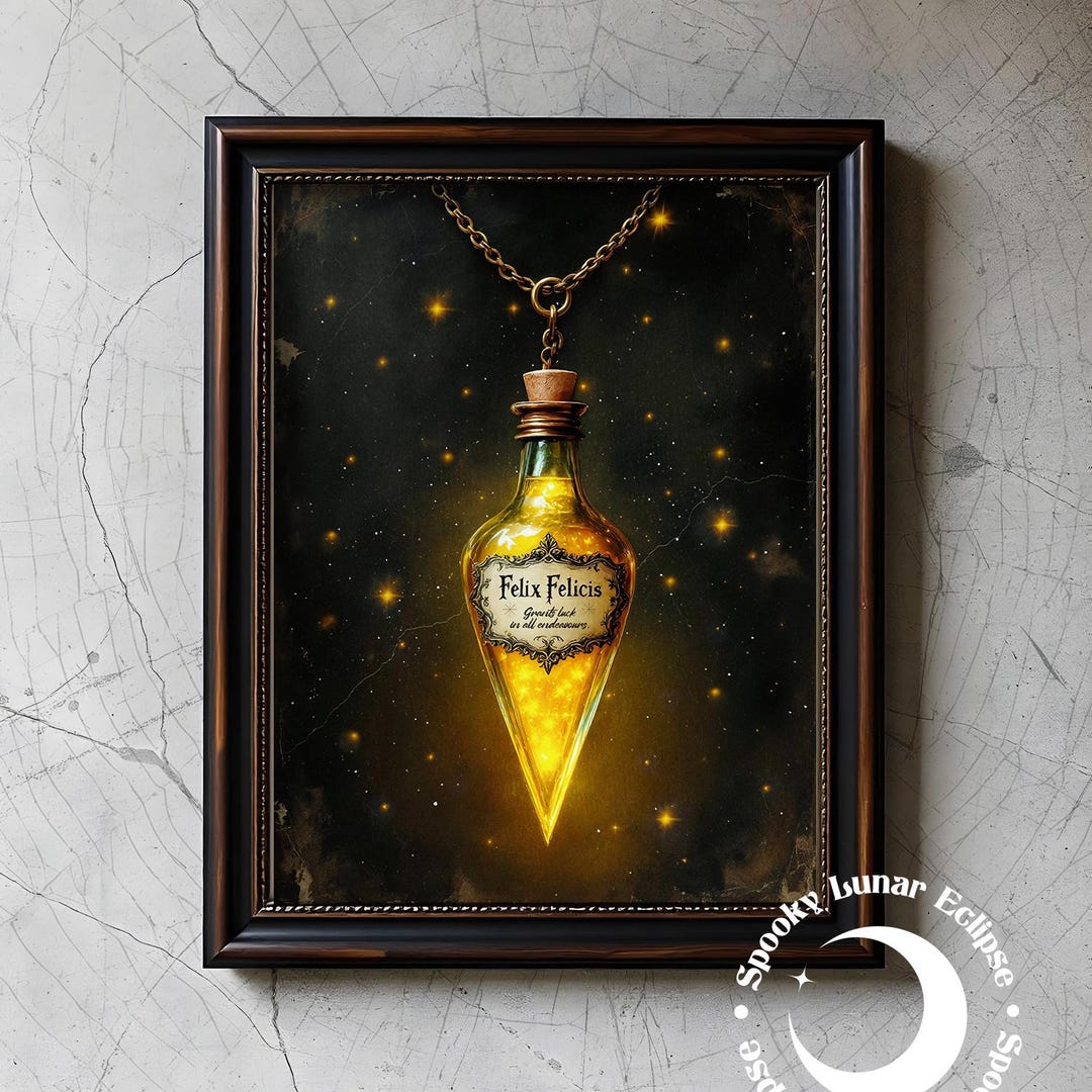 Felix Potion Print Art Wizards and Witches Decor Magic School Paint ...