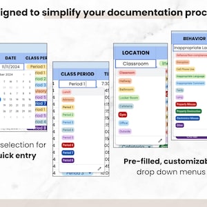 Digital Student Behavior Tracker for Teacher, Google Sheets Bookkeeping ...