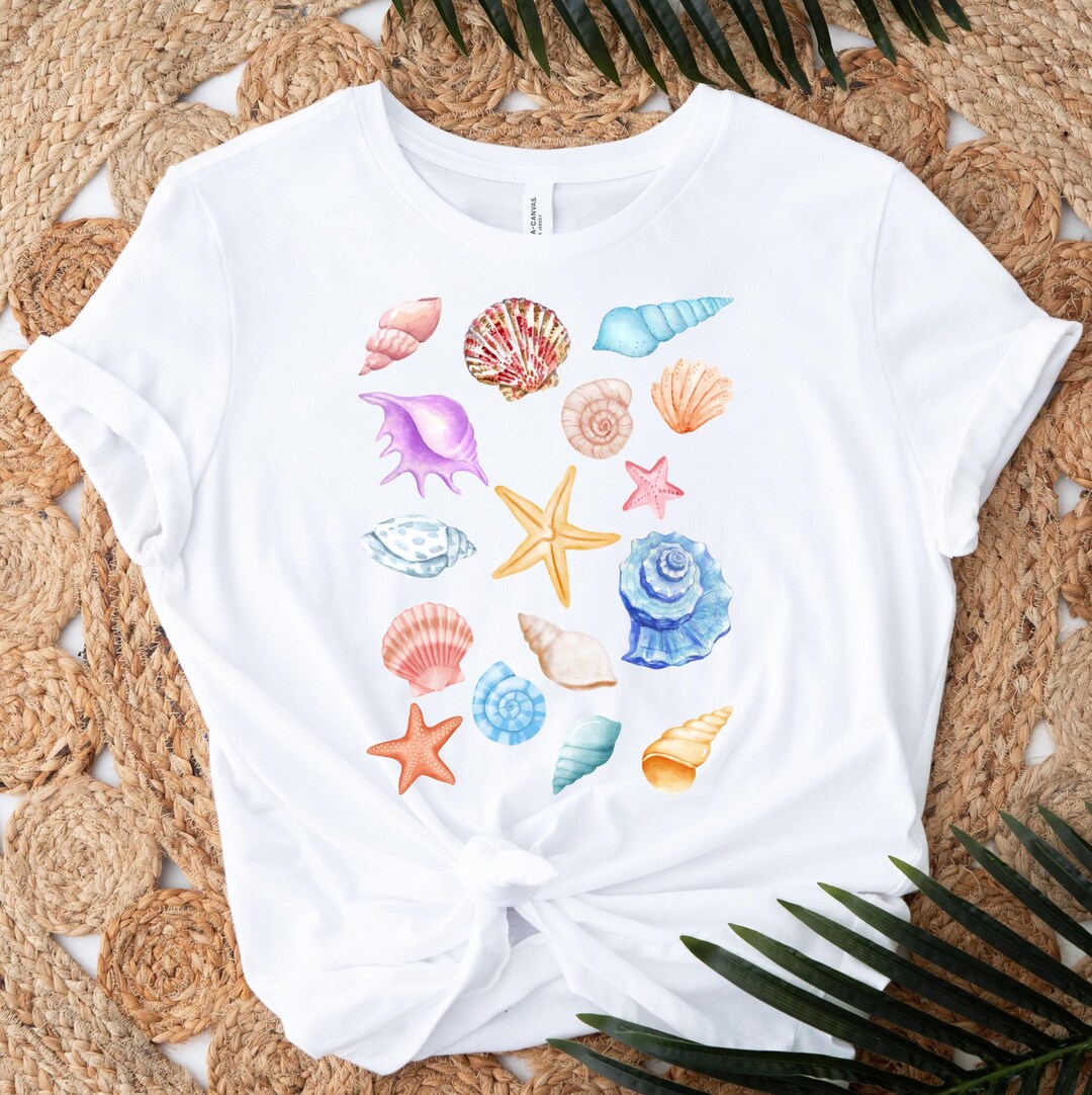 Seashell T-shirt, Shell T-shirt, Maritime Shirt, Seasickness Shirt ...