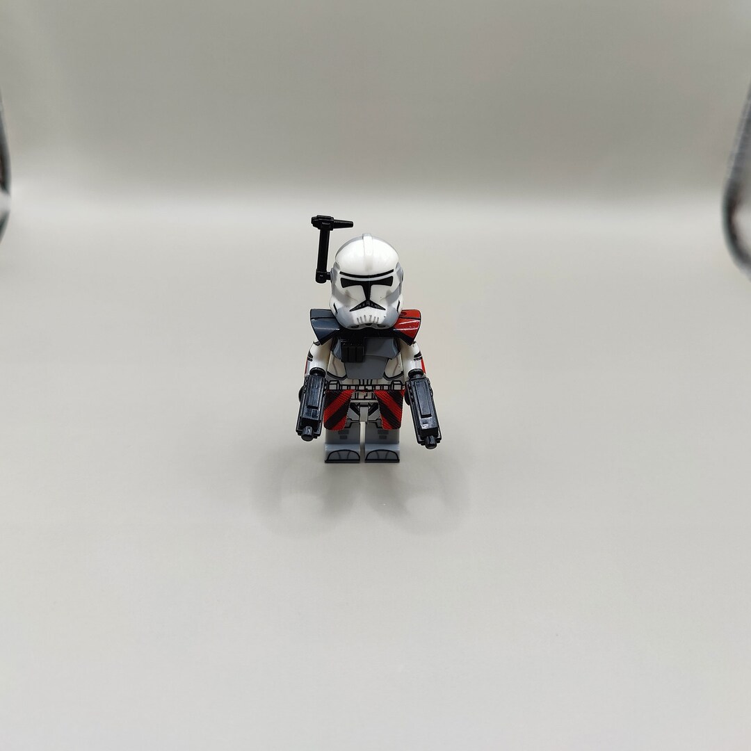 Star Wars Arc Clone Trooper Commander Custom Minifigure With Molded ...