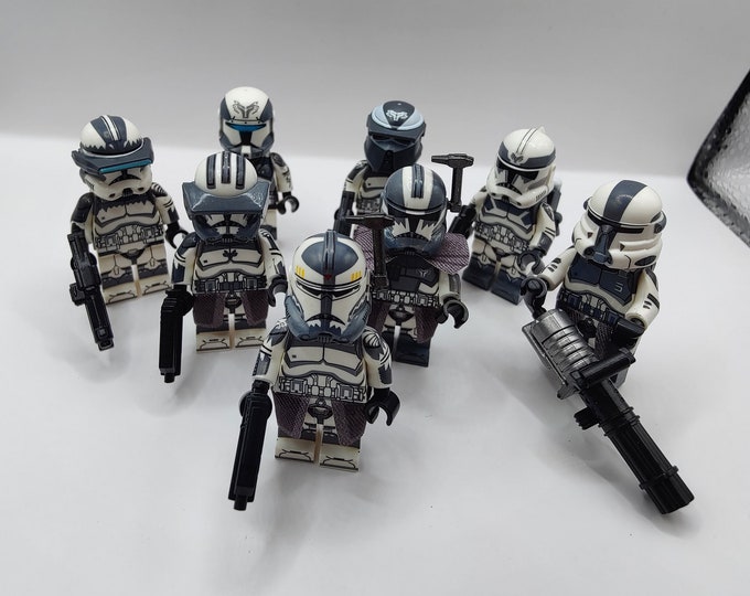 Star Wars Wolffe Pack Clone Trooper Set / Commander Wolffe 104th Battalion Wolfpack Galactic ...