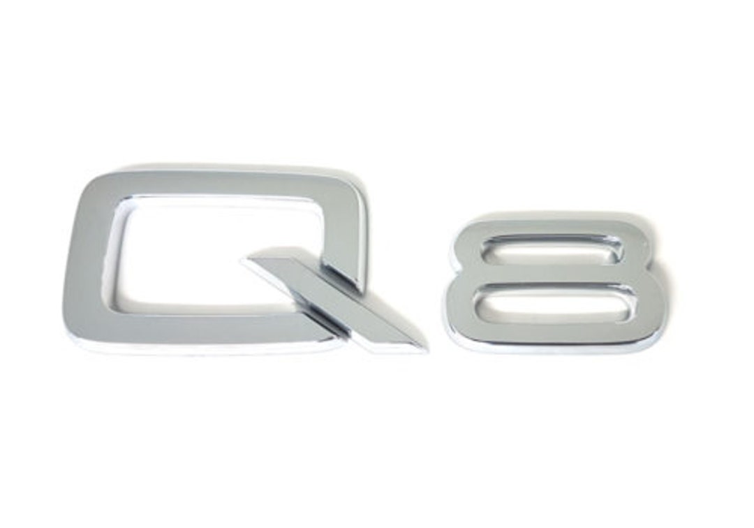 For Audi Q8 OEM Chrome Rear Letter Liftgate Badge Trunk Emblem Badge ...