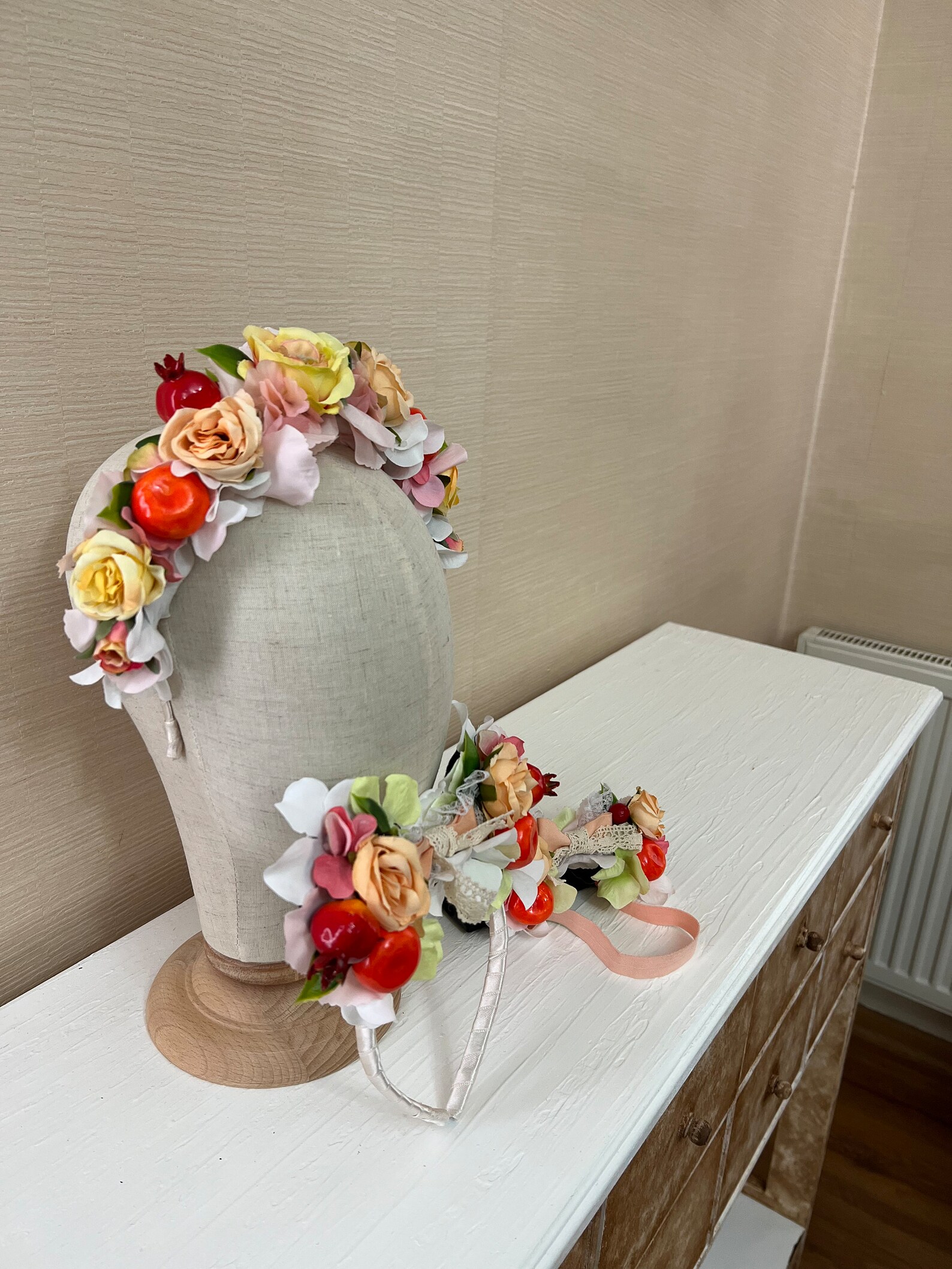 Colorful Flower Crown, Mother Crown, Girl Child Crown, Baby Crown ...