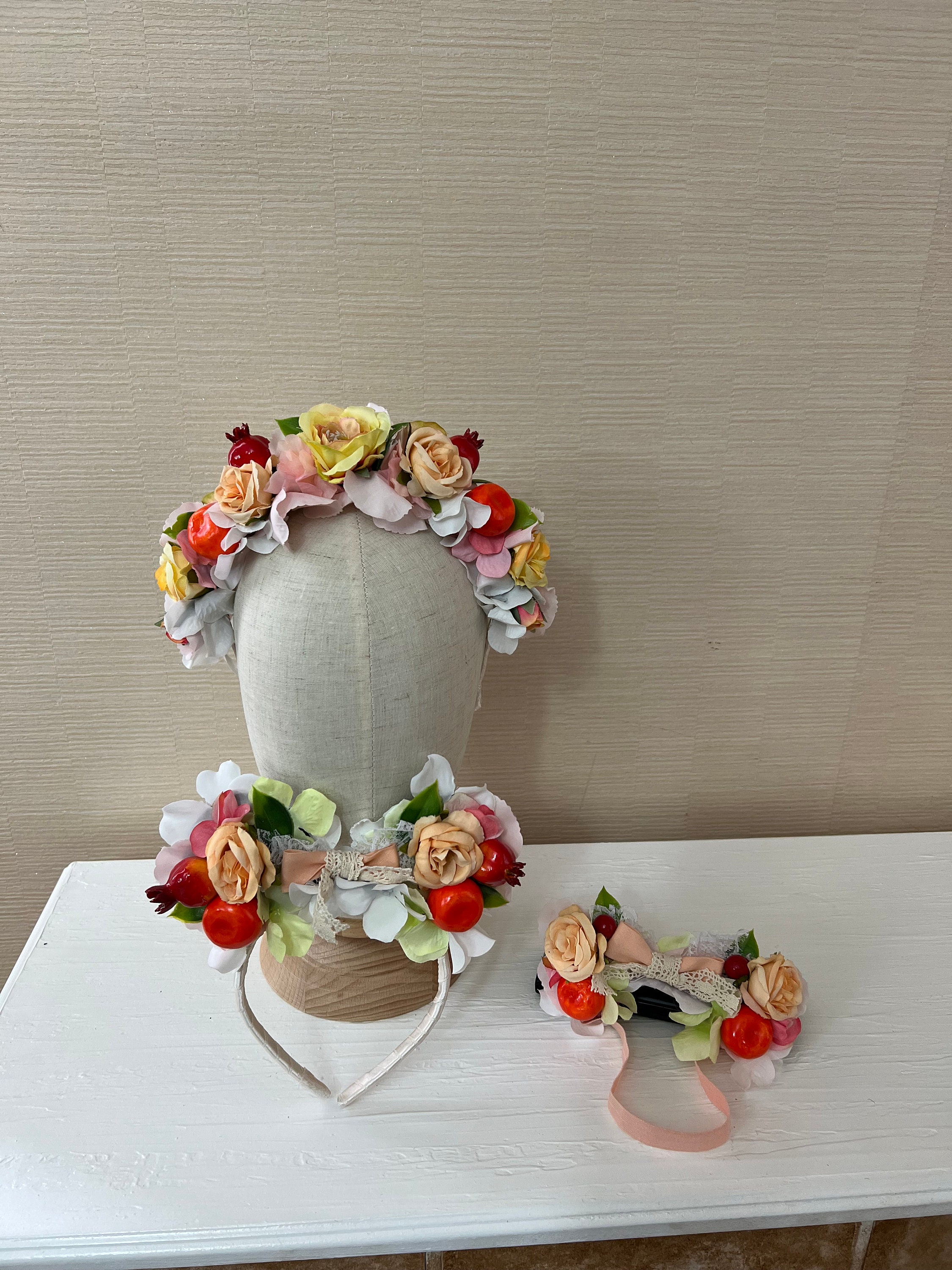 Colorful Flower Crown, Mother Crown, Girl Child Crown, Baby Crown ...