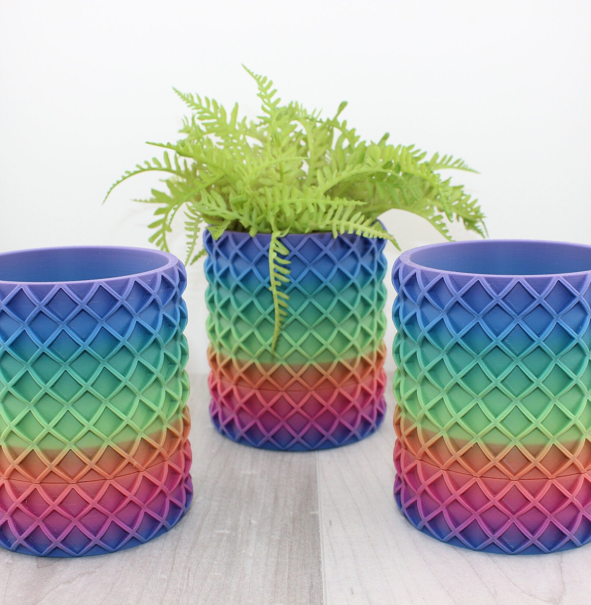 Lattice Planters Pot With Hidden Drip Tray, 3D Printed Home Decor Gift ...