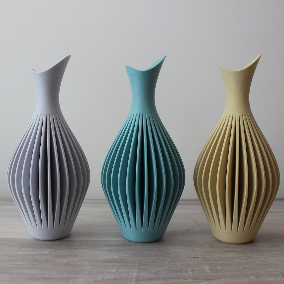 Wave Vase, 3D Printed Home Decor Gift, Sleek Vase Design - Etsy