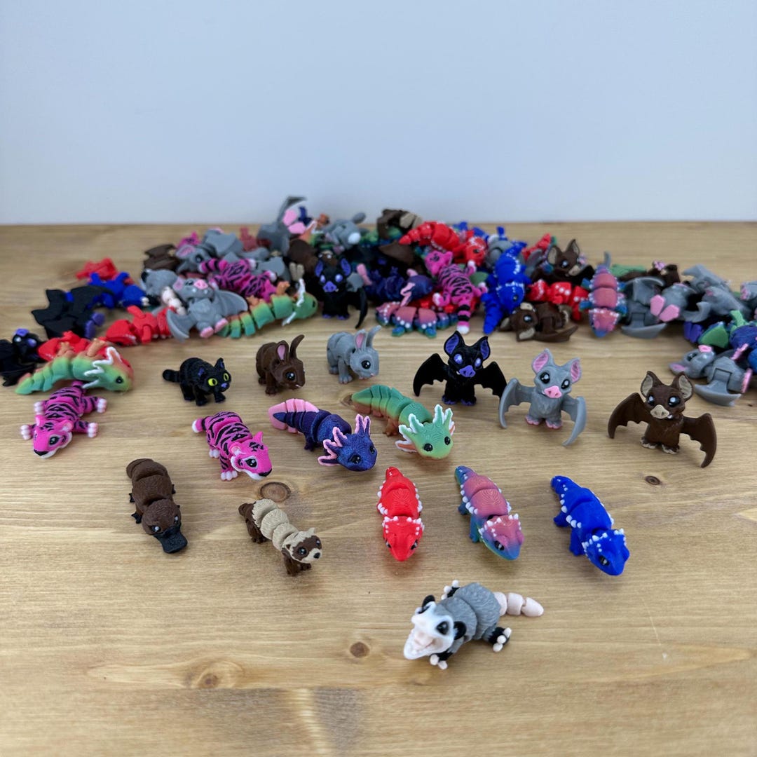 Micro Articulating Animal Fidget Toys, Customizable, Desk Fidget Toy ...